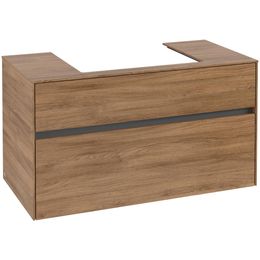 Villeroy & Boch Villeroy & Boch Collaro Waschbeckenunterschrank, 2 Ausz&uuml;ge, 1000 x 548 x 500 mm, Kansas Oak C01900RH