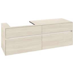 Villeroy & Boch Villeroy & Boch Waschtischunterschrank Collaro C02200 1600x548x500mm 4 Ausz. Waschtisch li White Oak C02200AA