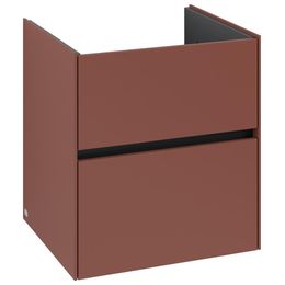 Villeroy & Boch Villeroy & Boch Waschtischunterschrank Collaro 561x610x480mm m. Bel. 2 Ausz. Waschtisch mittig Wine C142B0AH