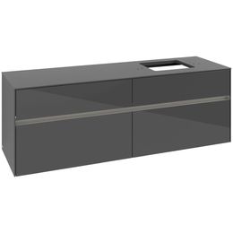 Villeroy & Boch Villeroy & Boch Waschtischunterschrank Collaro C136B0 1600x548x500mm mit Beleuchtung Glossy Grey C136B0FP