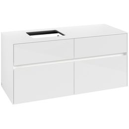 Villeroy & Boch Villeroy & Boch Waschtischunterschrank Collaro C129B0 1200x548x500mm mit Beleuchtung Glossy White C129B0DH