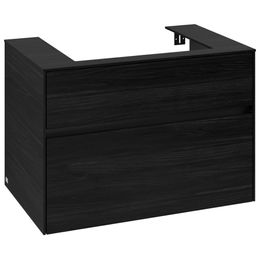 Villeroy & Boch Villeroy & Boch Waschtischunterschrank Collaro C08000 800x548x500mm 2 Ausz. Waschtisch mittig Black C08000AB