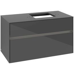 Villeroy & Boch Villeroy & Boch Waschtischunterschrank Collaro C127B0 1000x548x500mm mit Beleuchtung Glossy Grey C127B0FP