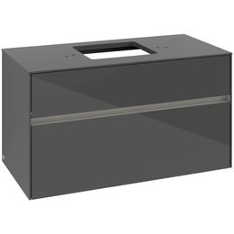 Villeroy & Boch Villeroy & Boch Waschtischunterschrank Collaro C125B0 1000x548x500mm mit Beleuchtung Glossy Grey C125B0FP