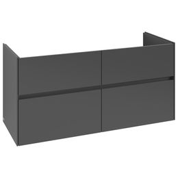 Villeroy & Boch Villeroy & Boch Waschtischunterschrank Collaro 1261x610x480mm 4 Ausz. Waschbecken mittig Graphite C14700VR