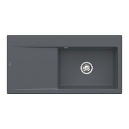 Villeroy & Boch Villeroy & Boch Einbausp&uuml;le Subway Style 60 336101 1000x 510mm IB re aus Keramik Graphite cplus, 336 336100i4