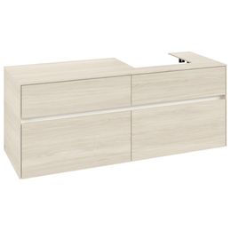 Villeroy & Boch Villeroy & Boch Waschtischunterschrank Collaro C075B0 1400x548x500mm m. Bel. 4 Ausz. Waschtisch re W C075B0AA