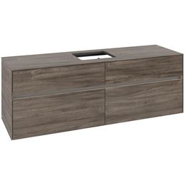 Villeroy & Boch Villeroy & Boch Waschtischunterschrank Collaro C134B0 1600x548x500mm mit Beleuchtung Stone Oak C134B0RK