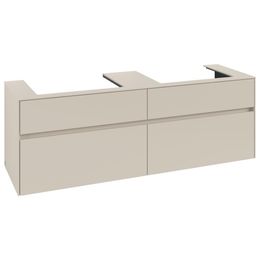 Villeroy & Boch Villeroy & Boch Waschtischunterschrank Collaro C024B0 1600x548x500mm m. Bel. 4 Ausz. f&uuml;r 2 Waschtisc C024B0VN