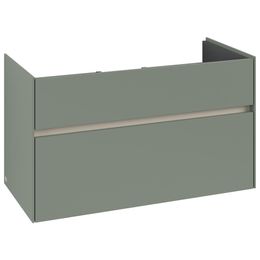 Villeroy & Boch Villeroy & Boch Waschtischunterschrank Collaro 954x546x444mm 2 Ausz. Waschbecken mittig Soft Green C01100AF