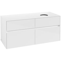 Villeroy & Boch Villeroy & Boch Waschtischunterschrank Collaro C043 1200x548x500mm 4 Ausz. Waschtisch re Glossy Whit C04300DH