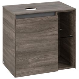 Villeroy & Boch Villeroy & Boch Waschtischunterschrank Collaro 600x548x380mm 1trg. A:li Waschbecken li Stone Oak C15200RK