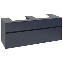 Villeroy & Boch Villeroy & Boch Waschtischunterschrank Collaro C07600 1400x548x500mm 4 Ausz. f&uuml;r 2 Waschtisch Marine C07600VQ