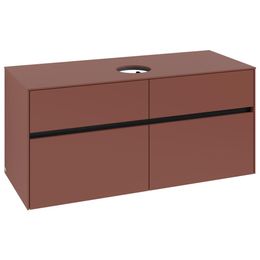 Villeroy & Boch Villeroy & Boch Waschtischunterschrank Collaro C04100 1200x548x500mm 4 Ausz. Waschtisch mittig Wine C04100AH