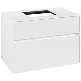 Villeroy & Boch Villeroy & Boch Waschtischunterschrank Collaro 800x548x500mm m. Bel. 2 Ausz. Waschtisch mittig White C124B0MS