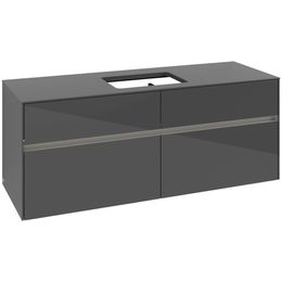 Villeroy & Boch Villeroy & Boch Waschtischunterschrank Collaro C116B0 1400x548x500mm mit Beleuchtung Glossy Grey C116B0FP