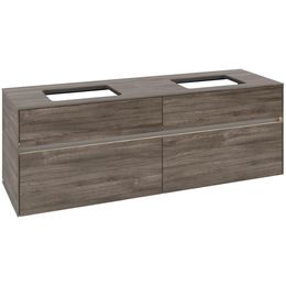 Villeroy & Boch Villeroy & Boch Waschtischunterschrank Collaro C123B0 1600x548x500mm mit Beleuchtung Stone Oak C123B0RK