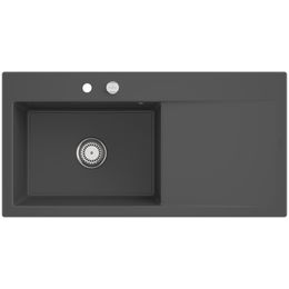 Villeroy & Boch Villeroy & Boch Einbausp&uuml;le Subway Style 60 1000x510mm Exc-Garn. IB li Keram. Graphite cplus, 336202 336202i4