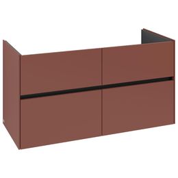 Villeroy & Boch Villeroy & Boch Waschtischunterschrank Collaro 1161x610x480mm m. Bel. 4 Ausz. Waschtisch mittig Wine C146B0AH