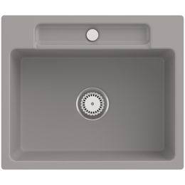 Villeroy & Boch Villeroy & Boch Einbausp&uuml;le Siluet 60 S flat 600x510mm Ablgarn. aus TitanCeram Fossil cplus, 33461FK 33461FKD