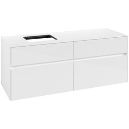 Villeroy & Boch Villeroy & Boch Waschtischunterschrank Collaro C132B0 1400x548x500mm mit Beleuchtung Glossy White C132B0DH