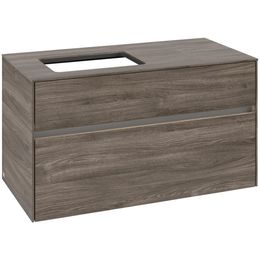 Villeroy & Boch Villeroy & Boch Waschtischunterschrank Collaro C110B0 1000x548x500mm mit Beleuchtung Stone Oak C110B0RK