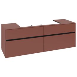 Villeroy & Boch Villeroy & Boch Waschtischunterschrank Collaro C03100 1600x548x500mm 4 Ausz. Waschtisch mittig Wine C03100AH