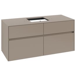 Villeroy & Boch Villeroy & Boch Waschtischunterschrank Collaro C12800 1200x548x500mm 4 Ausz. Waschtisch mittig Taupe C12800VM