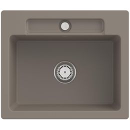 Villeroy & Boch Villeroy & Boch Einbausp&uuml;le Siluet 60 S 600x510mm Exc-Garn. aus TitanCeram Timber cplus, 334602TR 334602TR