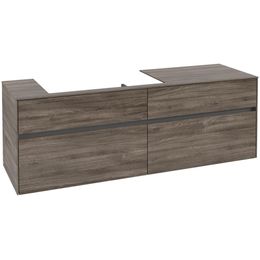 Villeroy & Boch Villeroy & Boch Collaro Waschbeckenunterschrank, 4 Ausz&uuml;ge, 1600 x 548 x 500 mm, Stone Oak C02600RK