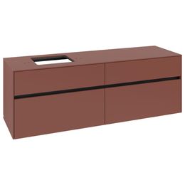 Villeroy & Boch Villeroy & Boch Waschtischunterschrank Collaro C13500 1600x548x500mm 4 Ausz. Waschtisch li Wine Red C13500AH