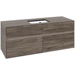 Villeroy & Boch Villeroy & Boch Waschtischunterschrank Collaro C116B0 1400x548x500mm mit Beleuchtung Stone Oak C116B0RK