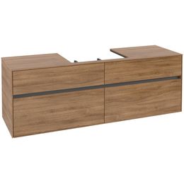 Villeroy & Boch Villeroy & Boch Collaro Waschbeckenunterschrank, 4 Ausz&uuml;ge, 1600 x 548 x 500 mm, Kansas Oak C02500RH