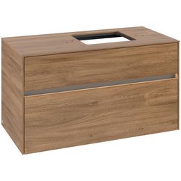 Villeroy & Boch Villeroy & Boch Waschtischunterschrank Collaro C127B0 1000x548x500mm mit Beleuchtung Kansas Oak C127B0RH