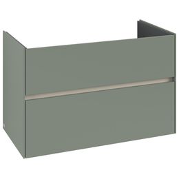 Villeroy & Boch Villeroy & Boch Waschtischunterschrank Collaro 961x610x480mm 2 Ausz. Waschbecken mittig Soft Green C14500AF