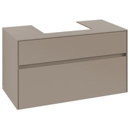 Villeroy & Boch Villeroy & Boch Waschtischunterschrank Collaro C01600 1000x548x500mm 2 Ausz. Waschtisch mittig Taupe C01600VM