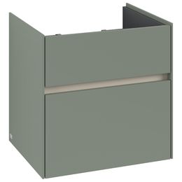 Villeroy & Boch Villeroy & Boch Waschtischunterschrank Collaro 554x546x444mm 2 Ausz. Waschbecken mittig Soft Green C00800AF
