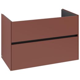 Villeroy & Boch Villeroy & Boch Waschtischunterschrank Collaro 961x610x480mm 2 Ausz. Waschbecken mittig Wine Red C14500AH