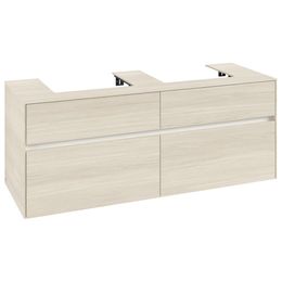 Villeroy & Boch Villeroy & Boch Waschtischunterschrank Collaro C07600 1400x548x500mm 4 Ausz. f&uuml;r 2 Waschtisch White C07600AA