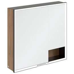 Villeroy & Boch Villeroy & Boch Aufputz-Spiegelschrank My View+ B48180 800x750x168mm m. Bel. Kansas Oak B48180RH