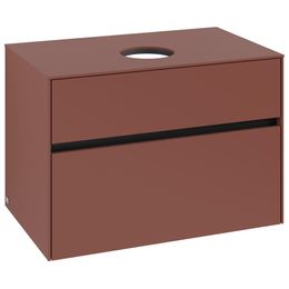 Villeroy & Boch Villeroy & Boch Waschtischunterschrank Collaro C03700 800x548x500mm 2 Ausz. Waschtisch mittig Wine R C03700AH