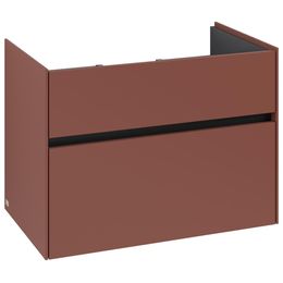 Villeroy & Boch Villeroy & Boch Waschtischunterschrank Collaro 754x546x444mm 2 Ausz. Waschbecken mittig Wine Red C01000AH