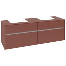 Villeroy & Boch Villeroy & Boch Waschtischunterschrank Collaro C02100 1600x548x500mm 4 Ausz. f&uuml;r 2 Waschtisch Wine R C02100AH
