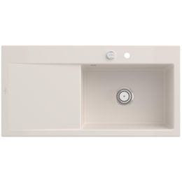 Villeroy & Boch Villeroy & Boch Einbausp&uuml;le Subway Style 60 1000x510mm Exc-Garn. IB re aus Keramik Crema cplus, 3361 336102KR