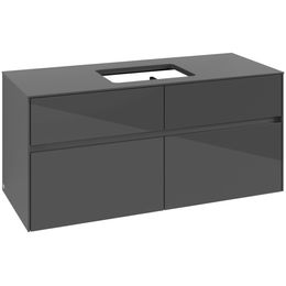 Villeroy & Boch Villeroy & Boch Waschtischunterschrank Collaro C11200 1200x548x500mm Glossy Grey C11200FP