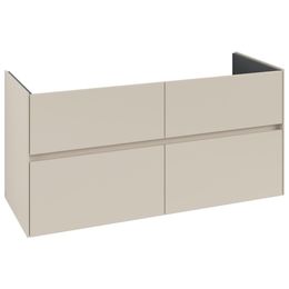 Villeroy & Boch Villeroy & Boch Waschtischunterschrank Collaro 1261x610x480mm 4 Ausz. Waschbecken mittig Cashmere C14700VN