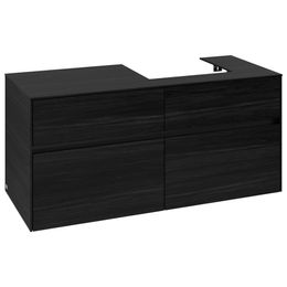 Villeroy & Boch Villeroy & Boch Waschtischunterschrank Collaro C07200 1200x548x500mm 4 Ausz. Waschtisch re Black Oak C07200AB