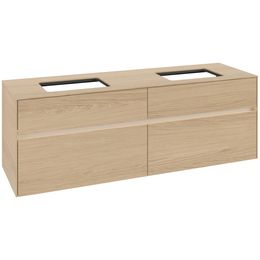 Villeroy & Boch Villeroy & Boch Waschtischunterschrank Collaro C123B0 1600x548x500mm mit Beleuchtung Nordic Oak C123B0VJ