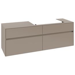 Villeroy & Boch Villeroy & Boch Waschtischunterschrank Collaro C02700 1600x 548x500mm 4 Ausz. Waschbecken re Taupe C02700VM