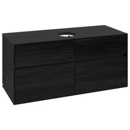 Villeroy & Boch Villeroy & Boch Waschtischunterschrank Collaro C04100 1200x548x500mm 4 Ausz. Waschtisch mittig Black C04100AB